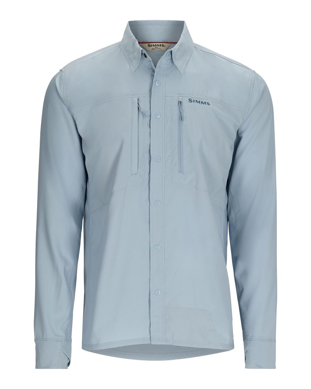 Simms Intruder BiComp LS Shirt - Steel Blue — Clonanav Fly Fishing