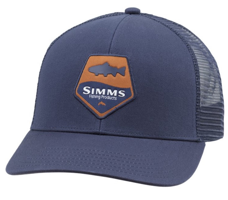 Simms Trout Patch Trucker Admiral Blue – Clonanav Fly Fishing